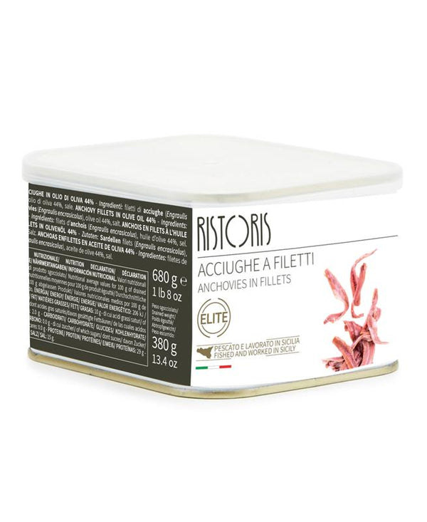 ANCHOVY FILLETS IN OLIVE OIL - RISTORIS 680 g – PantryLot